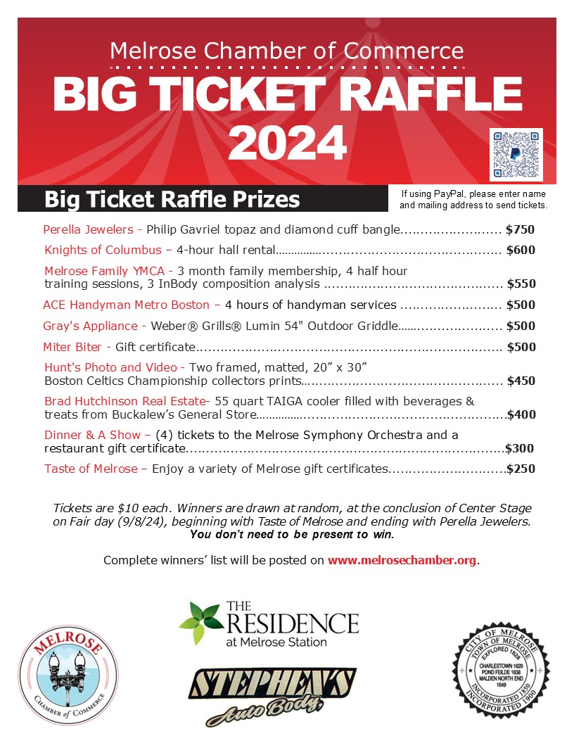 Big Ticket Raffle - Melrose Chamber of Commerce